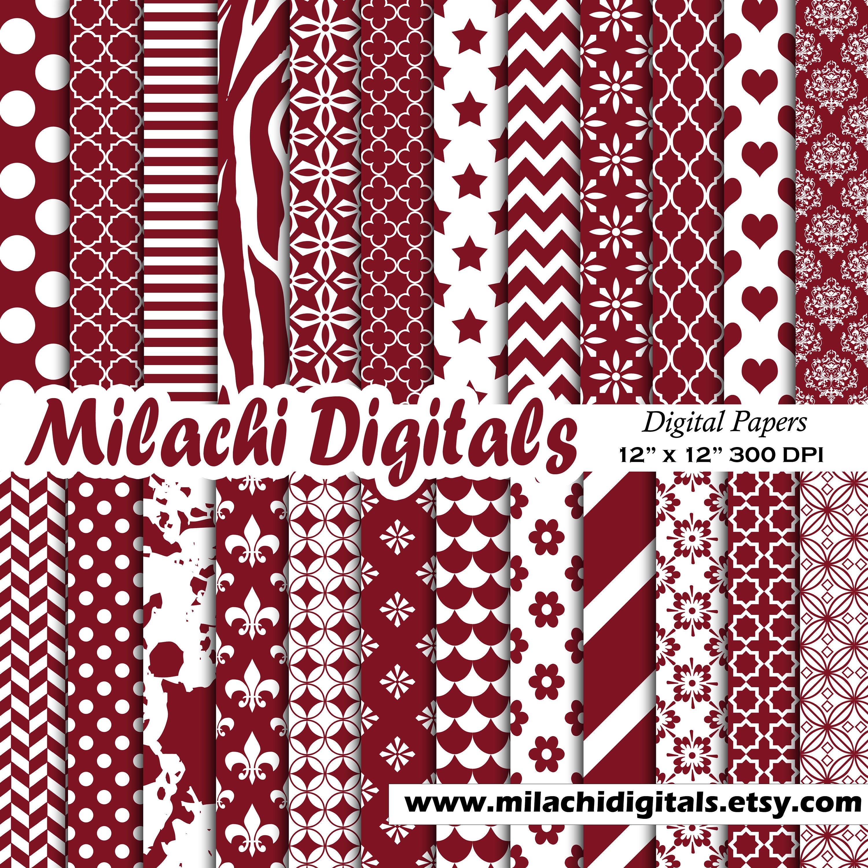 Dark Red Chevron Background