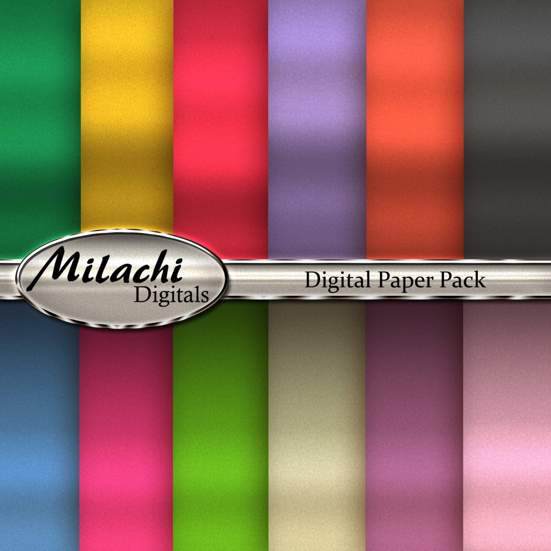 Shiny Metallic Foil Digital Paper Pack - Commercial Use - Instant ...