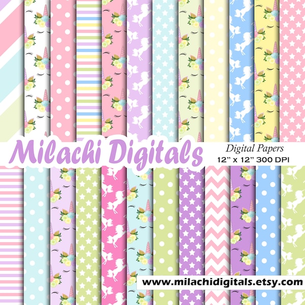 Unicorn Papers - Etsy