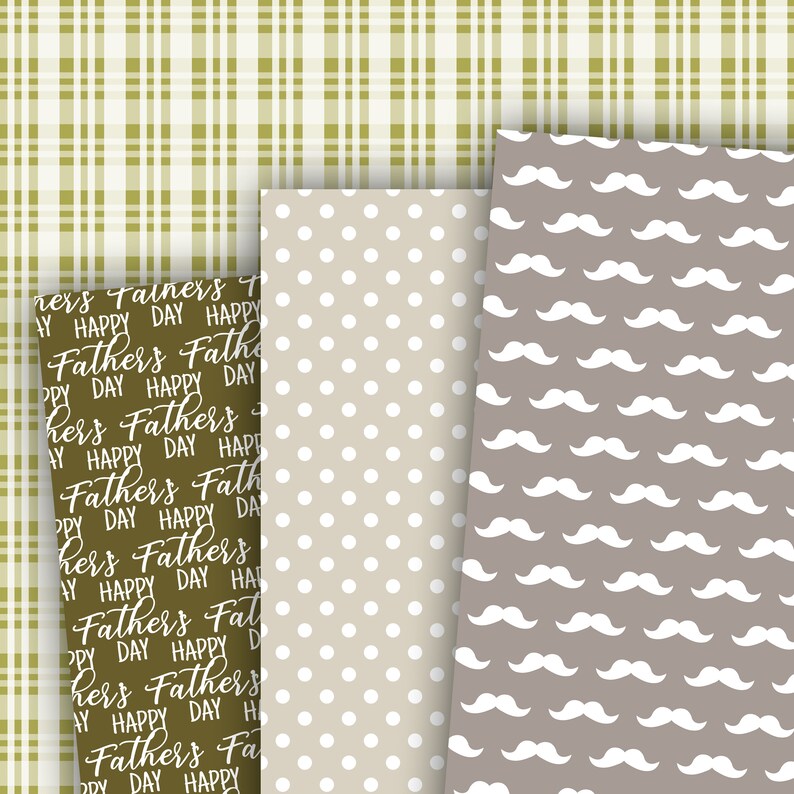 Father's Day Digital Paper Pack Scrapbook Papers - Etsy