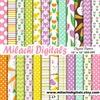 Easter Digital Paper Easter Bunny Scrapbook Papers Chick Wallpaper ...
