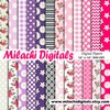 Pink Flamingo Digital Paper, Tropical Scrapbook Papers, Palm Tree ...