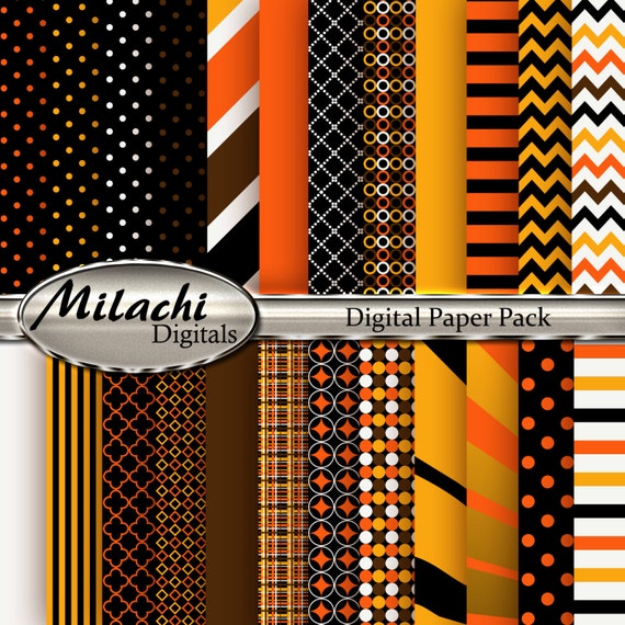 Halloween Digital Paper Pack Commercial Use Instant | Etsy