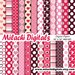 Valentine Digital Paper, Valentine's Day Scrapbook Papers, Hearts ...