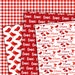 Valentine Digital Paper, Valentine's Day Scrapbook Papers, Cupid ...