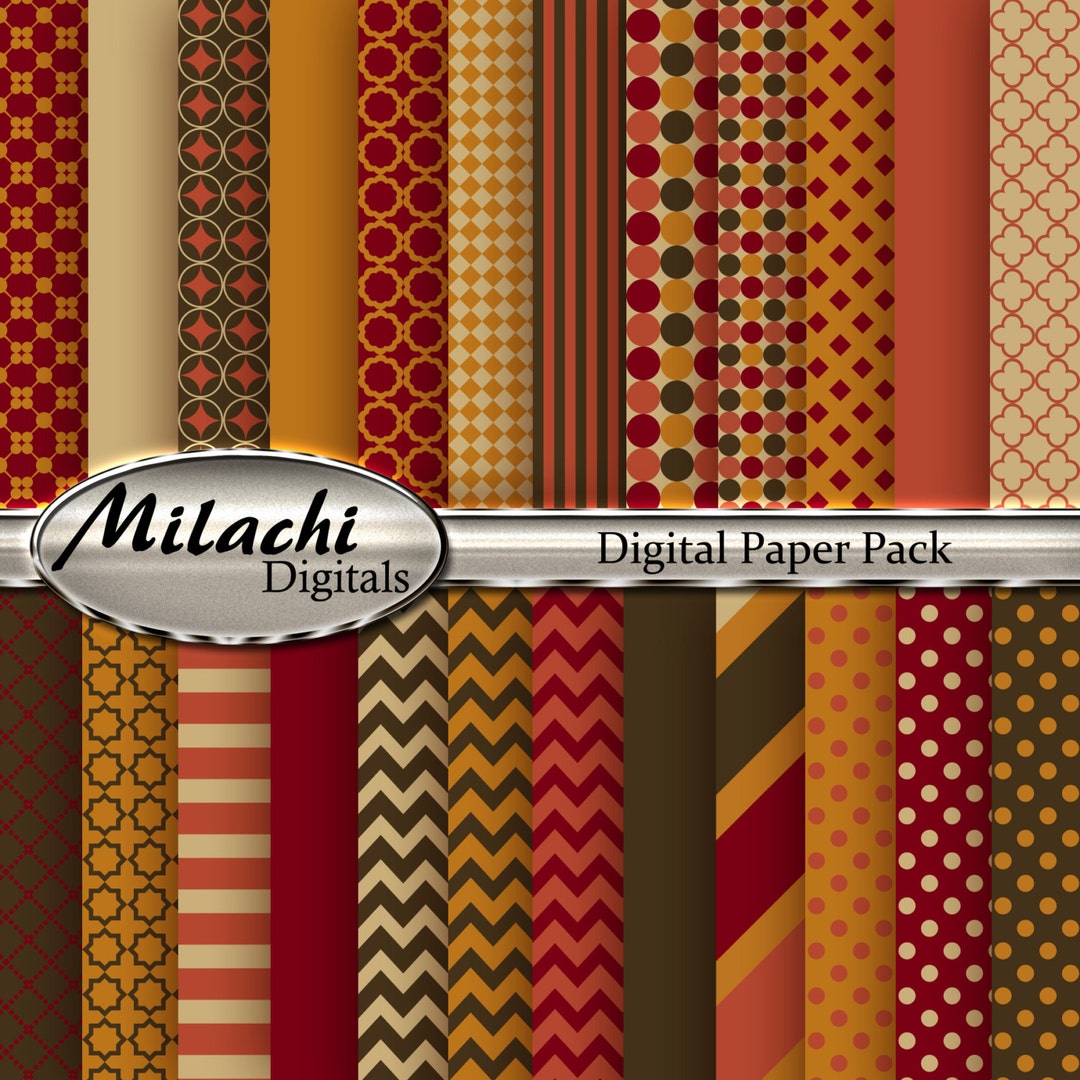 Thanksgiving Digital Paper Pack - Commercial Use - Instant Download ...