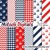 Nautical Digital Paper, Sailing Scrapbook Papers, Sailboat Wallpaper ...