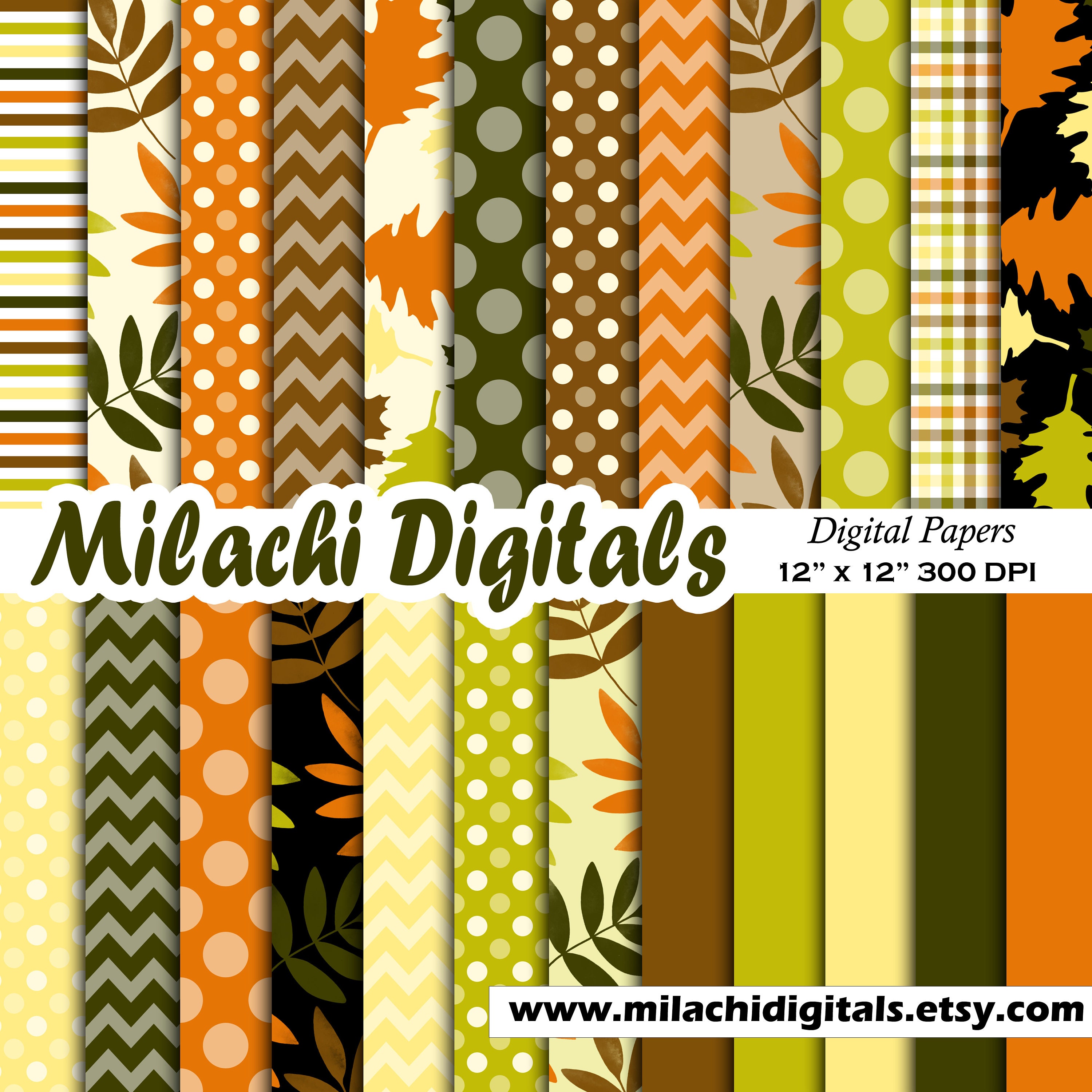 Paper, Party & Kids 1 Fall digital paper autumn background Thanksgiving ...