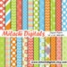 Airplane Digital Paper, Background, Scrapbook Papers, Stripes, Chevron ...