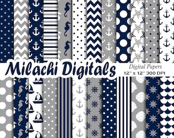 Chevron Nautical - Etsy