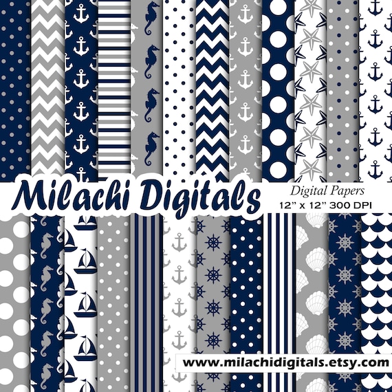 Nautical Chevron Background