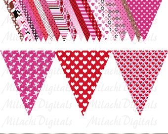 Valentine's Day Hearts Clip Art Digital Clipart Commercial | Etsy