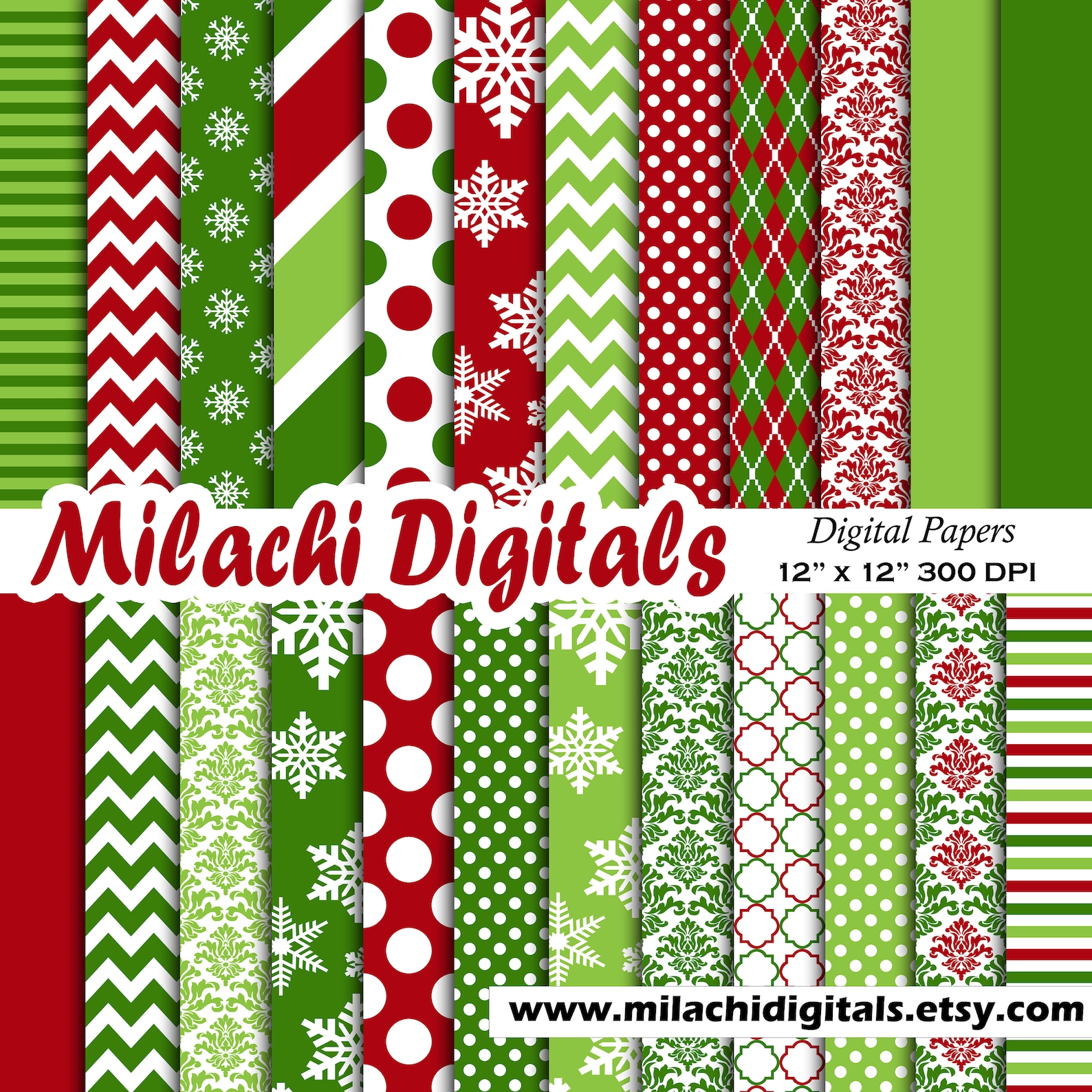 Christmas Digital Paper, Holiday Scrapbook Papers, Snowflake Wallpaper ...