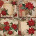 Christmas Poinsettia Digital Paper Pack 12"x12", Floral Background, DIY ...