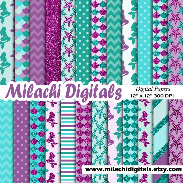 Mermaid Paper - Etsy