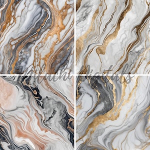 Marble Textures Digital Paper Pack 12"x12", Journal Pages, Scrapbook ...