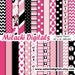 Minnie Mouse Digital Paper Scrapbook Papers Wallpaper | Etsy