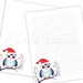 Printable Christmas Owl Stationery, Digital Paper for Journals, Writing ...