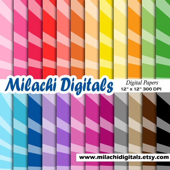 Starburst Digital Paper Superhero Scrapbook Papers | Etsy