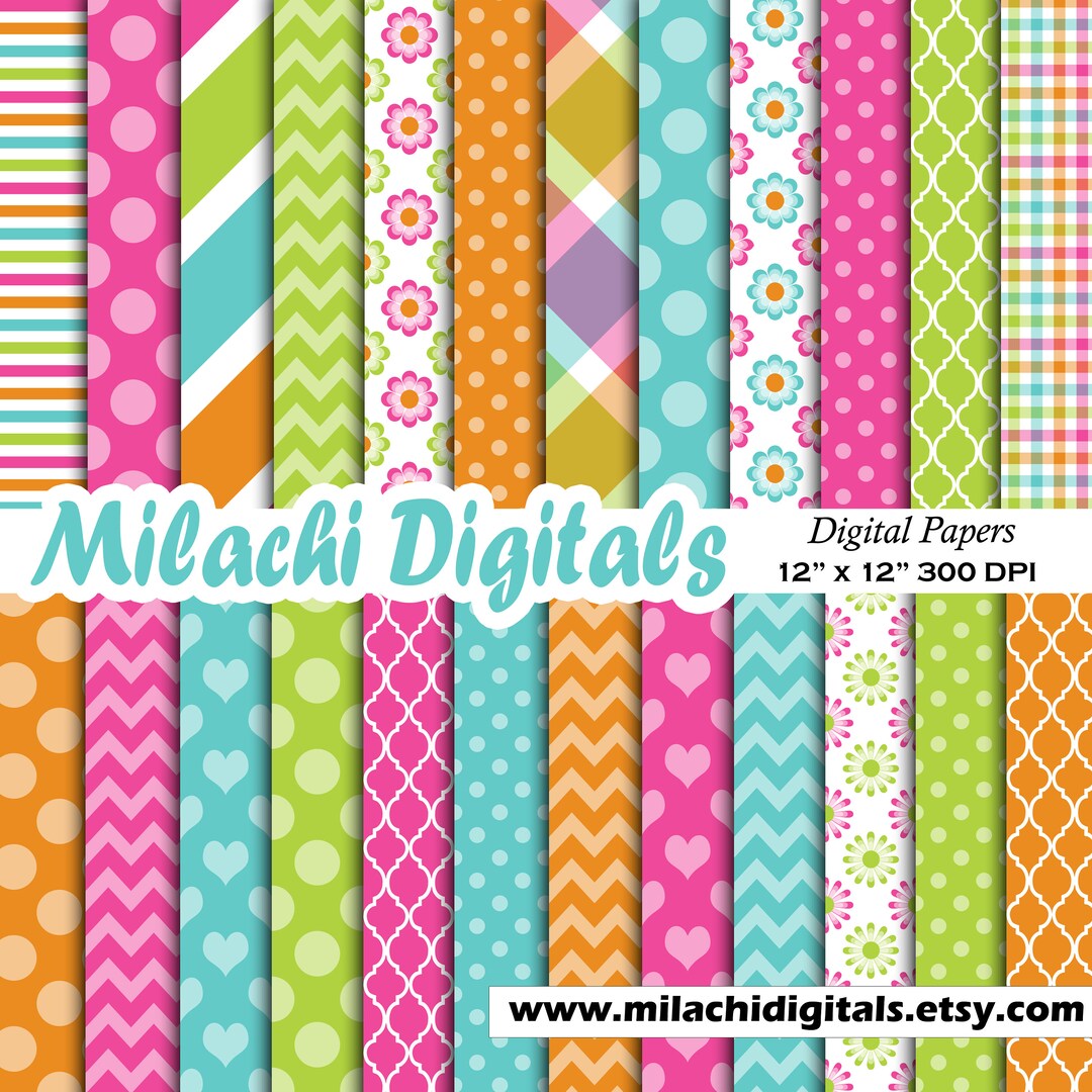 Trolls Digital Paper, Scrapbook Papers, Wallpaper, Floral Background ...