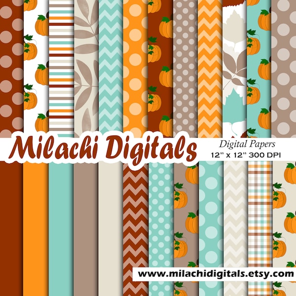 Fall Scrapbook Paper - Etsy