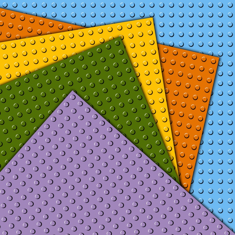 Lego digital paper Lego background Lego pattern building | Etsy