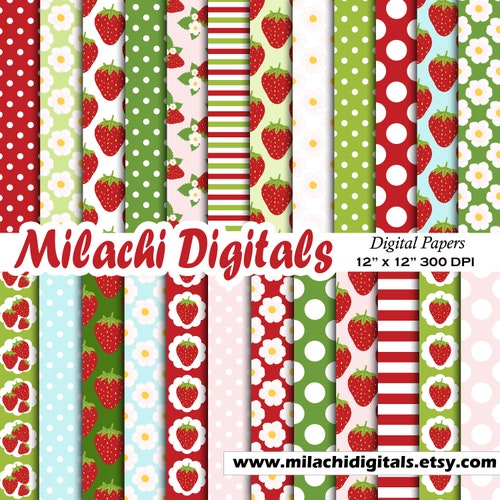 Ladybug Digital Paper Background Scrapbook Papers Stripes - Etsy