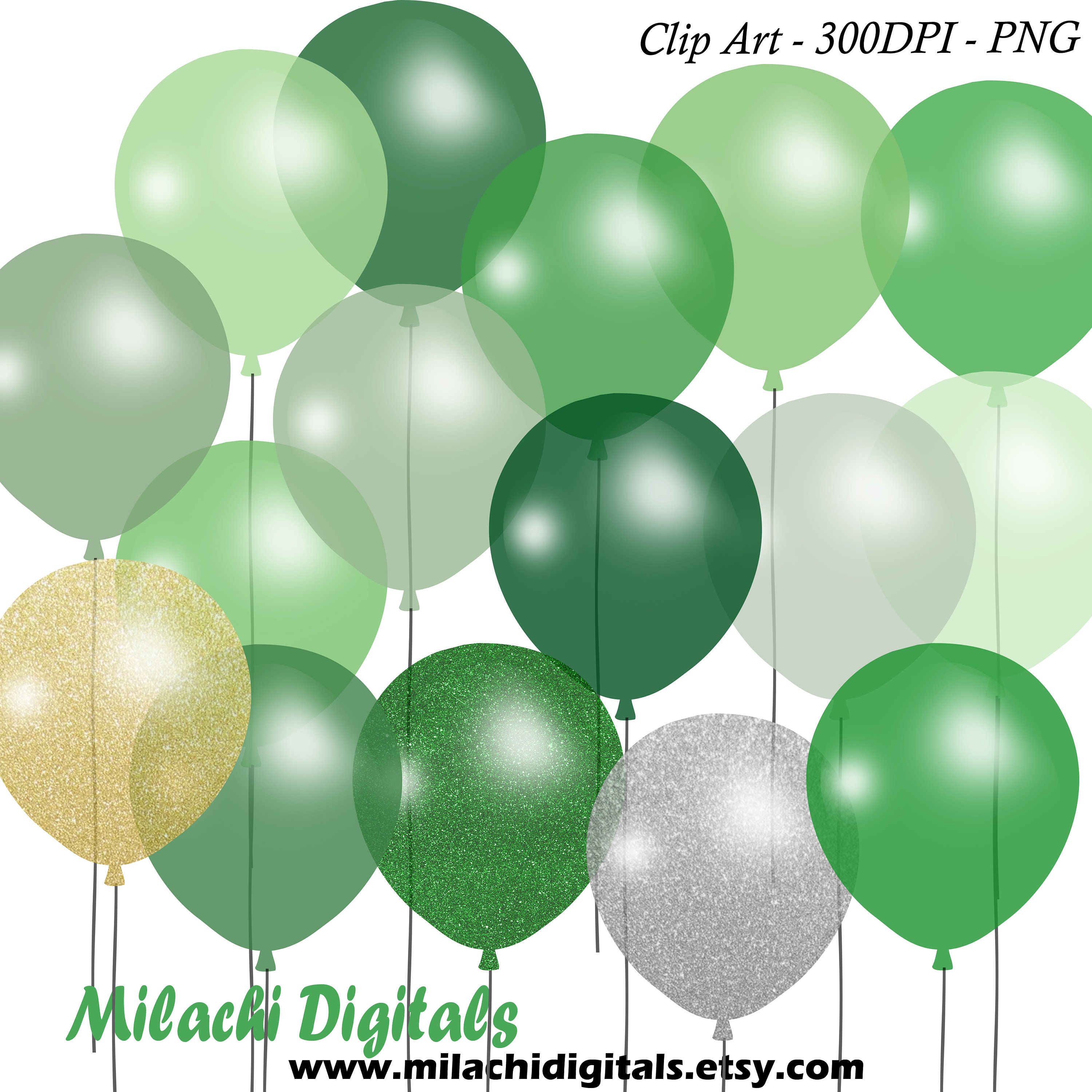 Green Balloon Clipart