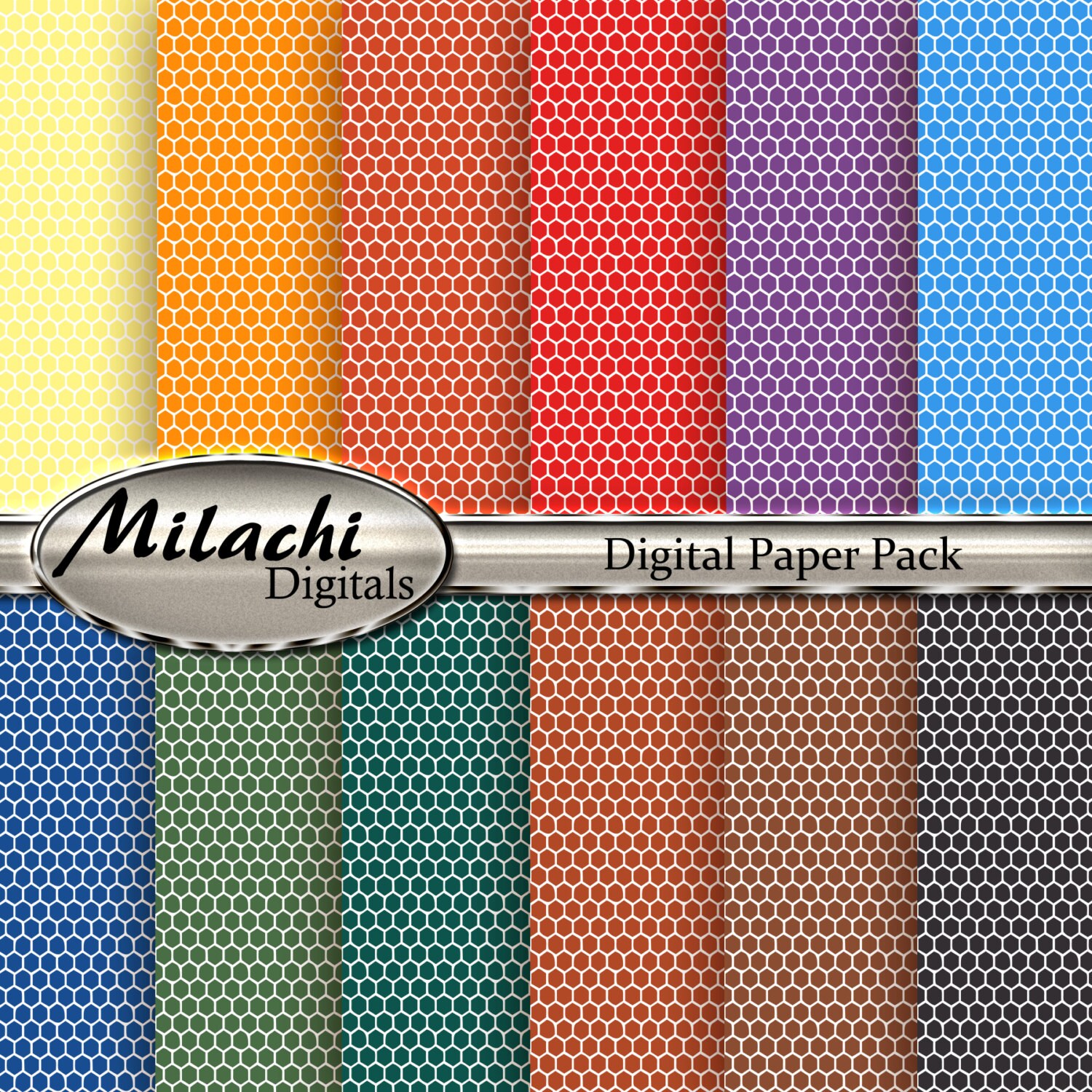 Honeycomb Digital Paper Pack Commercial Use Instant - Etsy