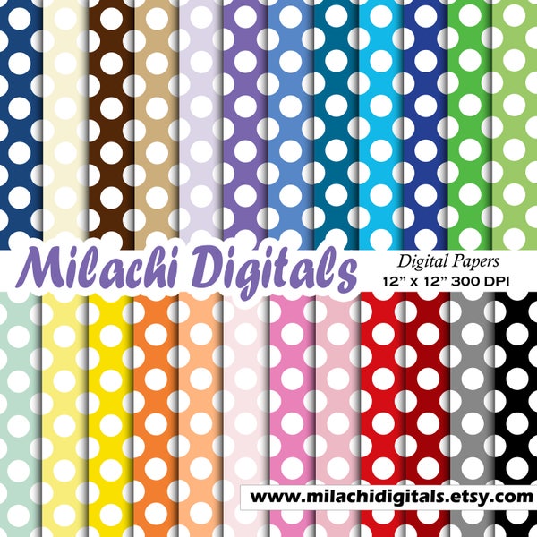 Polka Dot Paper - Etsy