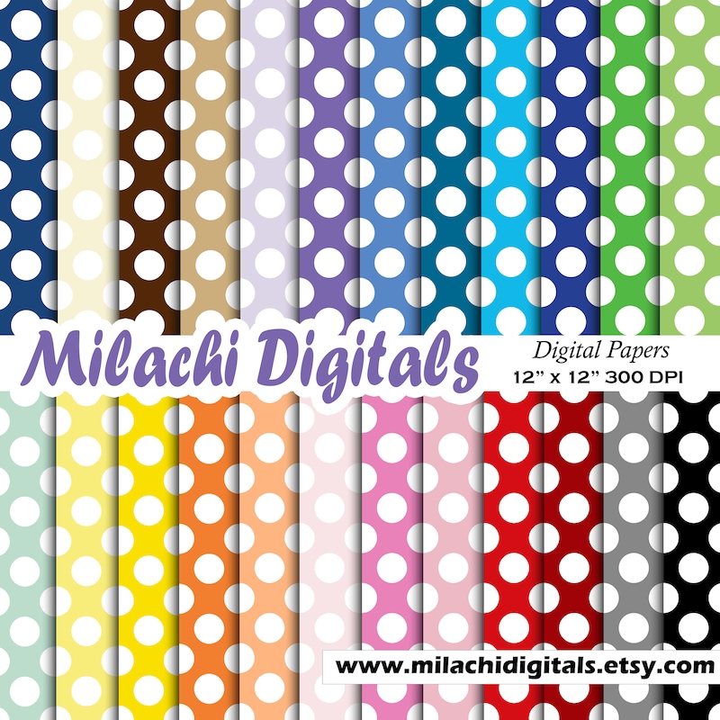 Polka Dot Paper - Etsy