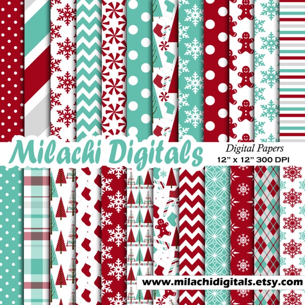 Christmas Paper - Etsy