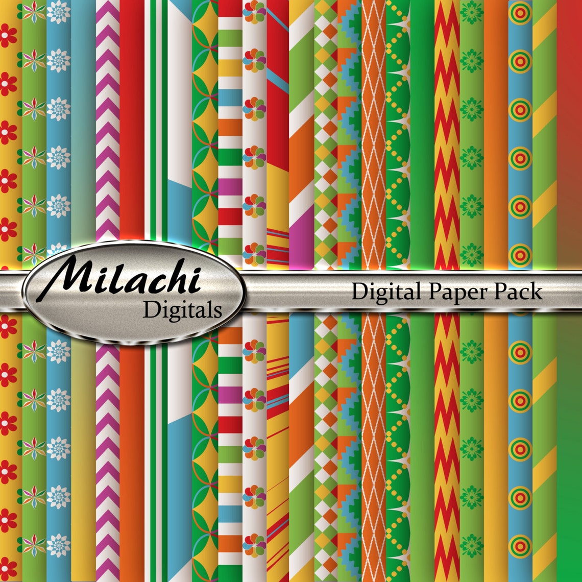 Fiesta Digital Paper Pack - Commercial Use - Instant Download - M7 - Etsy