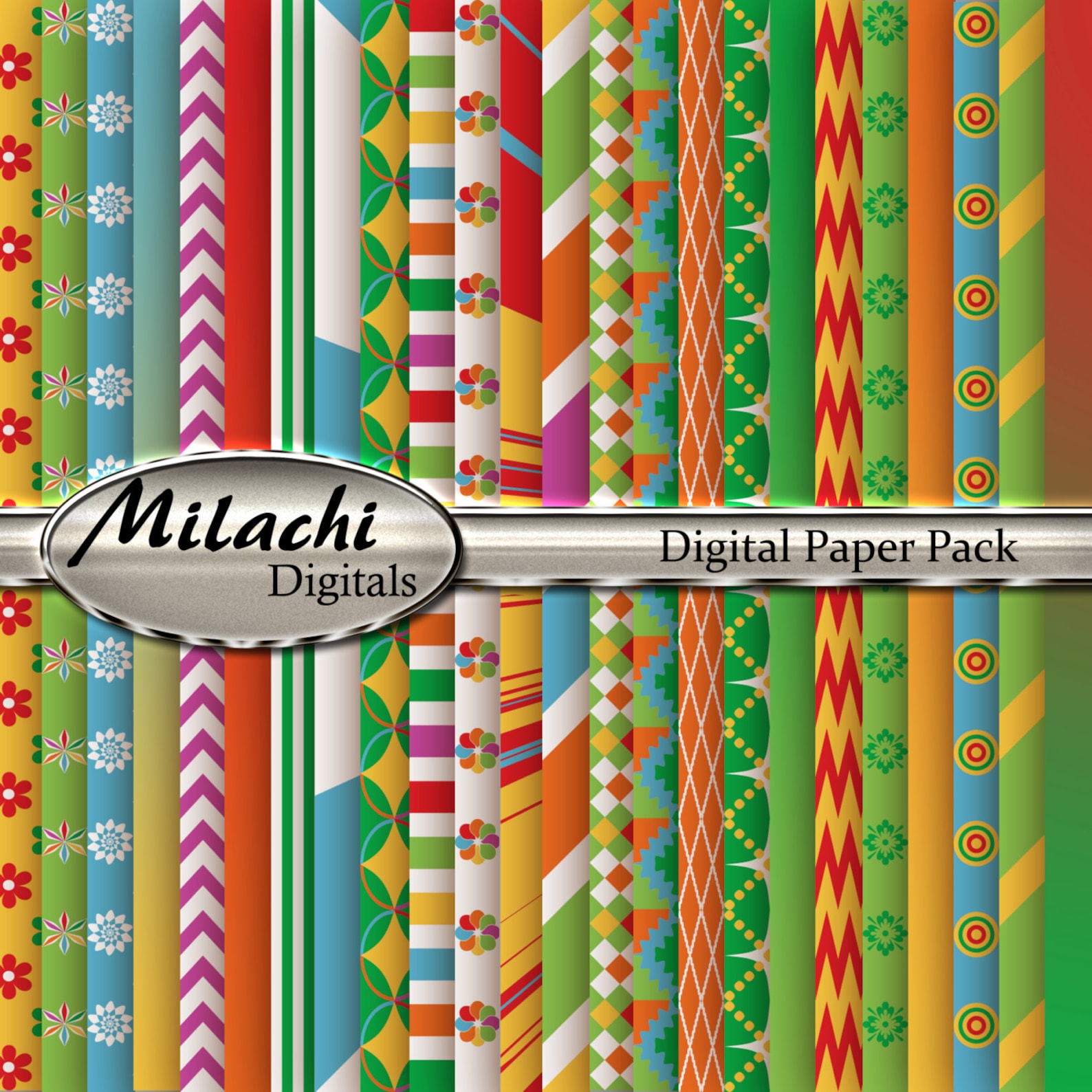 Fiesta Digital Paper Pack - Commercial Use - Instant Download - M7 - Etsy