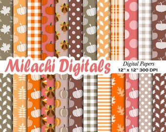 Fall Digital Paper Fall Paper Fall Patterns Autumn - Etsy