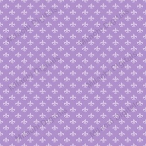 Fleur De Lis Digital Paper, Lily Scrapbook Papers, Lotus Flower ...