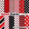 Superhero Digital Paper, Comic Book Scrapbook Papers, Polka Dots ...