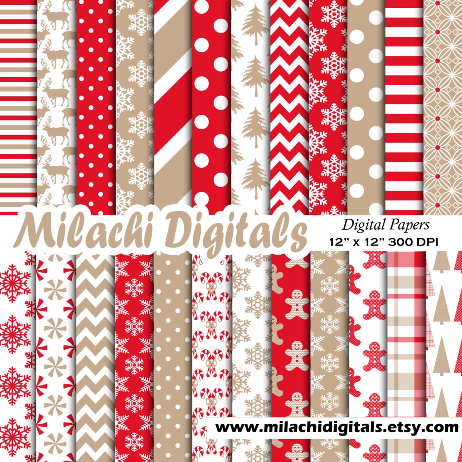 Christmas Digital Paper, Holiday Scrapbook Papers, Snowflake Wallpaper ...