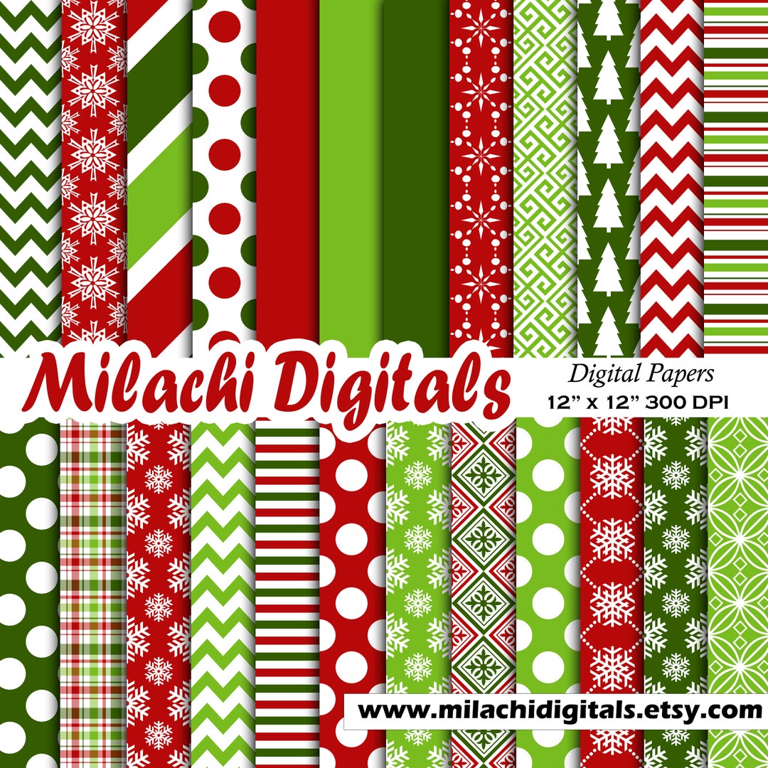 Christmas Digital Paper, Holiday Scrapbook Papers, Snowflake Wallpaper ...