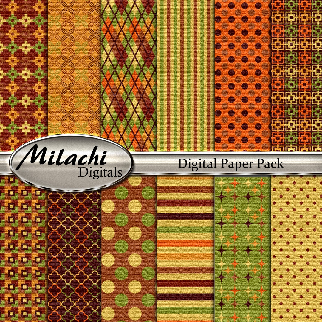Thanksgiving Digital Paper Pack - Commercial Use - Instant Download ...