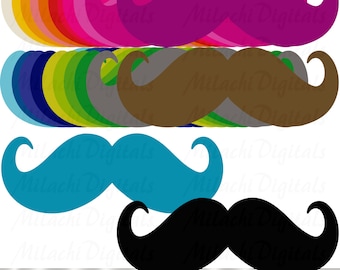 Rainbow Mustache | Etsy