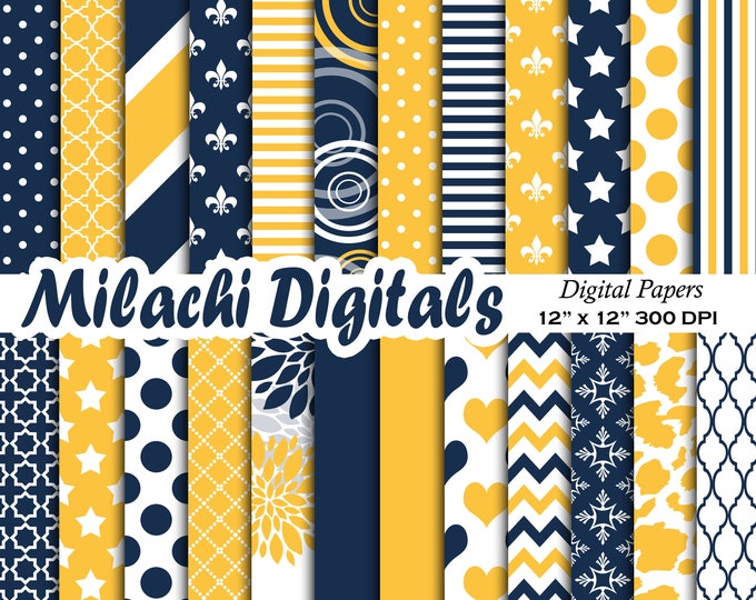 Blue Green and Orange Digital Papers With Stars Quatrefoil - Etsy