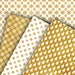 White and Gold Christmas Digital Paper, Holiday Scrapbook Papers ...