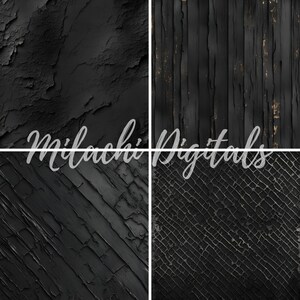 Distressed Black Textures Digital Paper, Distressed Backgrounds, Junk ...
