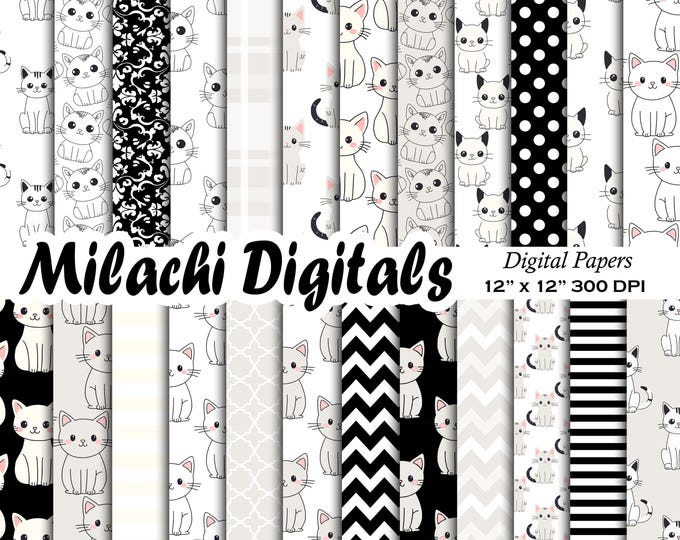 Cat Scrapbook Paper Printable Paper Scrapbooking Paper Junk Journal ...
