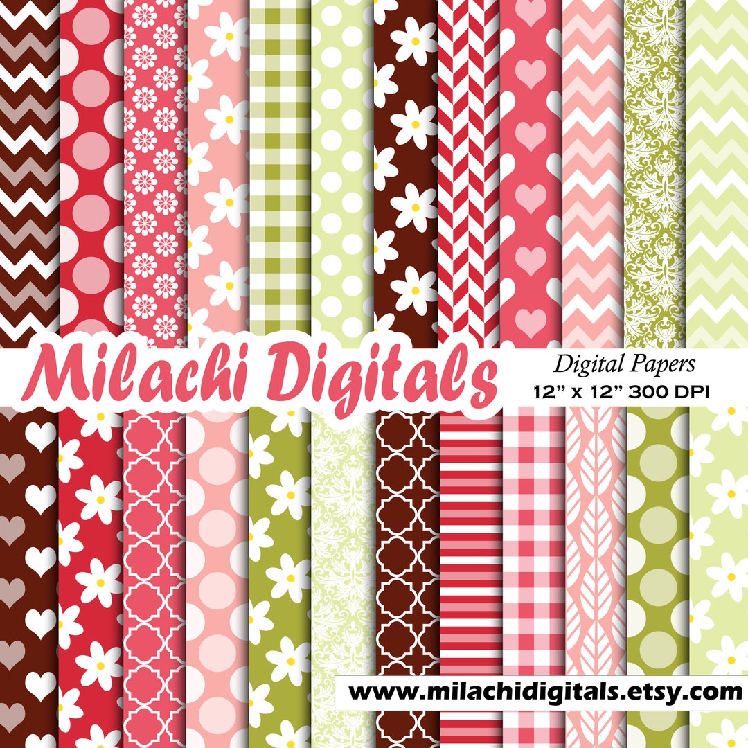 Mother's Day Digital Paper, Mother's Day Scrapbook Paper, Seamless ...