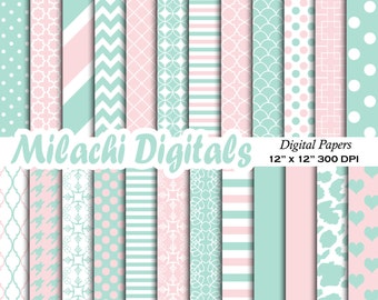 Pink and Mint | Etsy