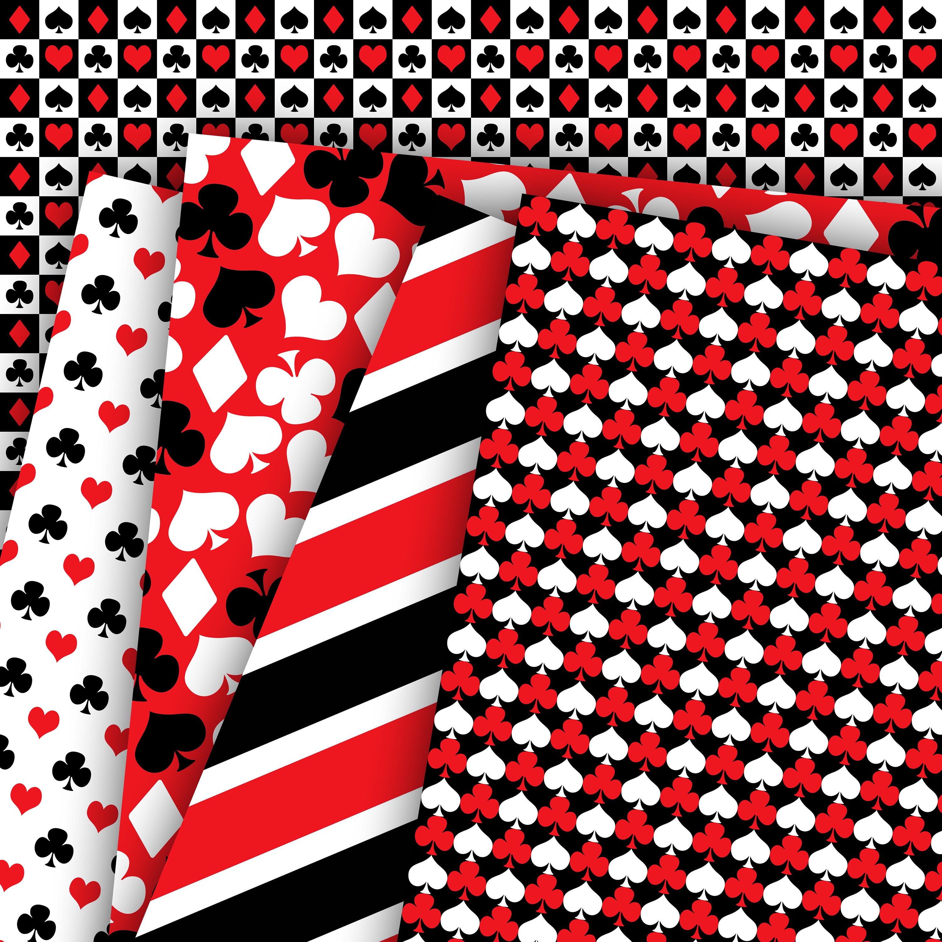 Casino Digital Paper Poker Scrapbook Papers Gambling Wallpaper - Etsy India