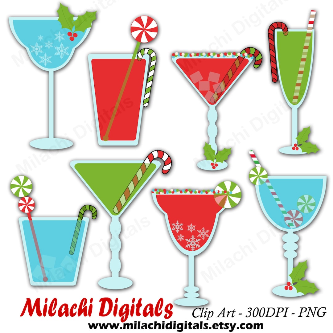 Christmas Drinks Clip Art