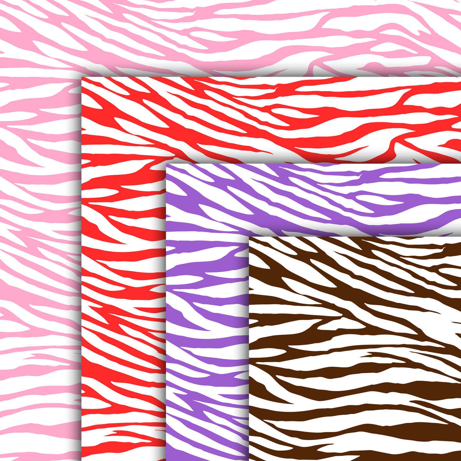 Zebra Digital Paper Scrapbook Papers Background Wallpaper - Etsy